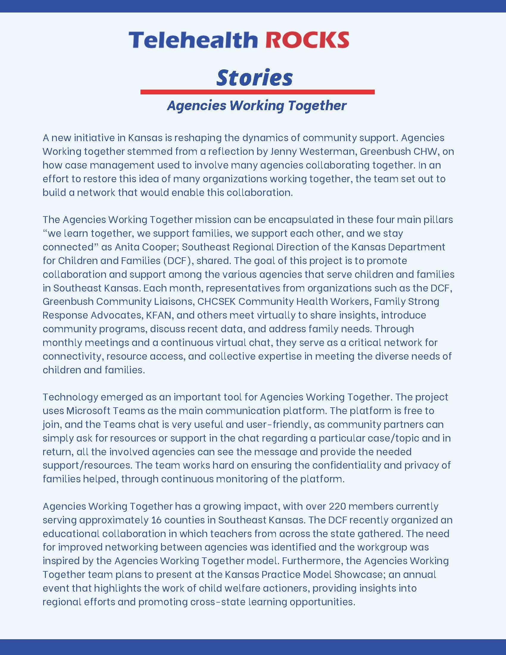 Telehealth ROCKS Stories