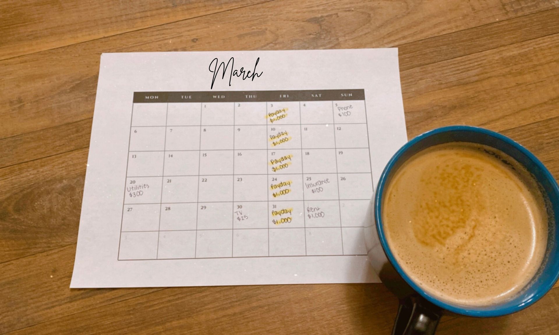 Organize Your Finances with a Free Budget Calendar Template