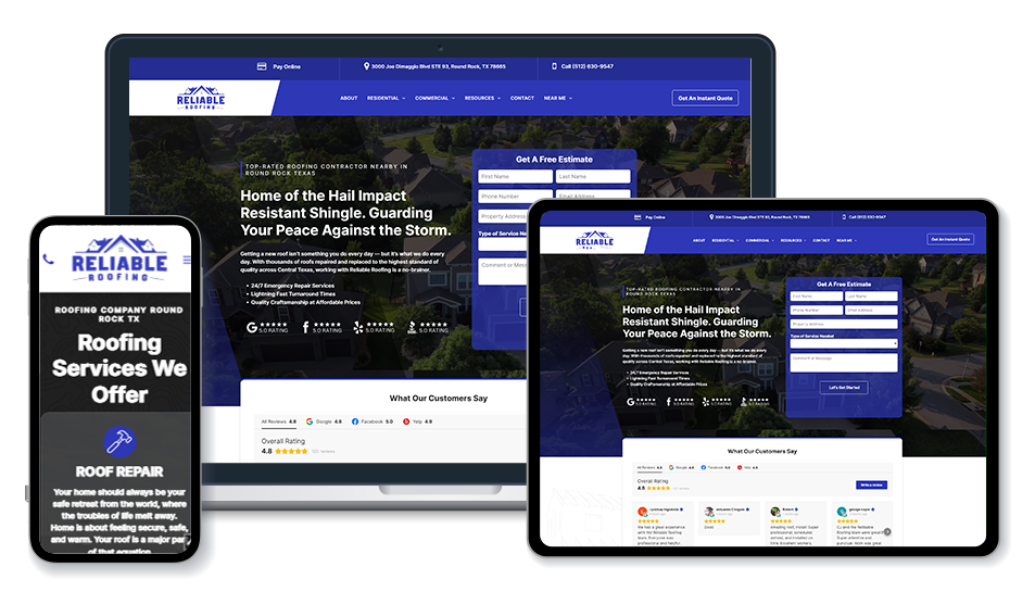 Best Roofing Website Design > Optmized Roofer Websites