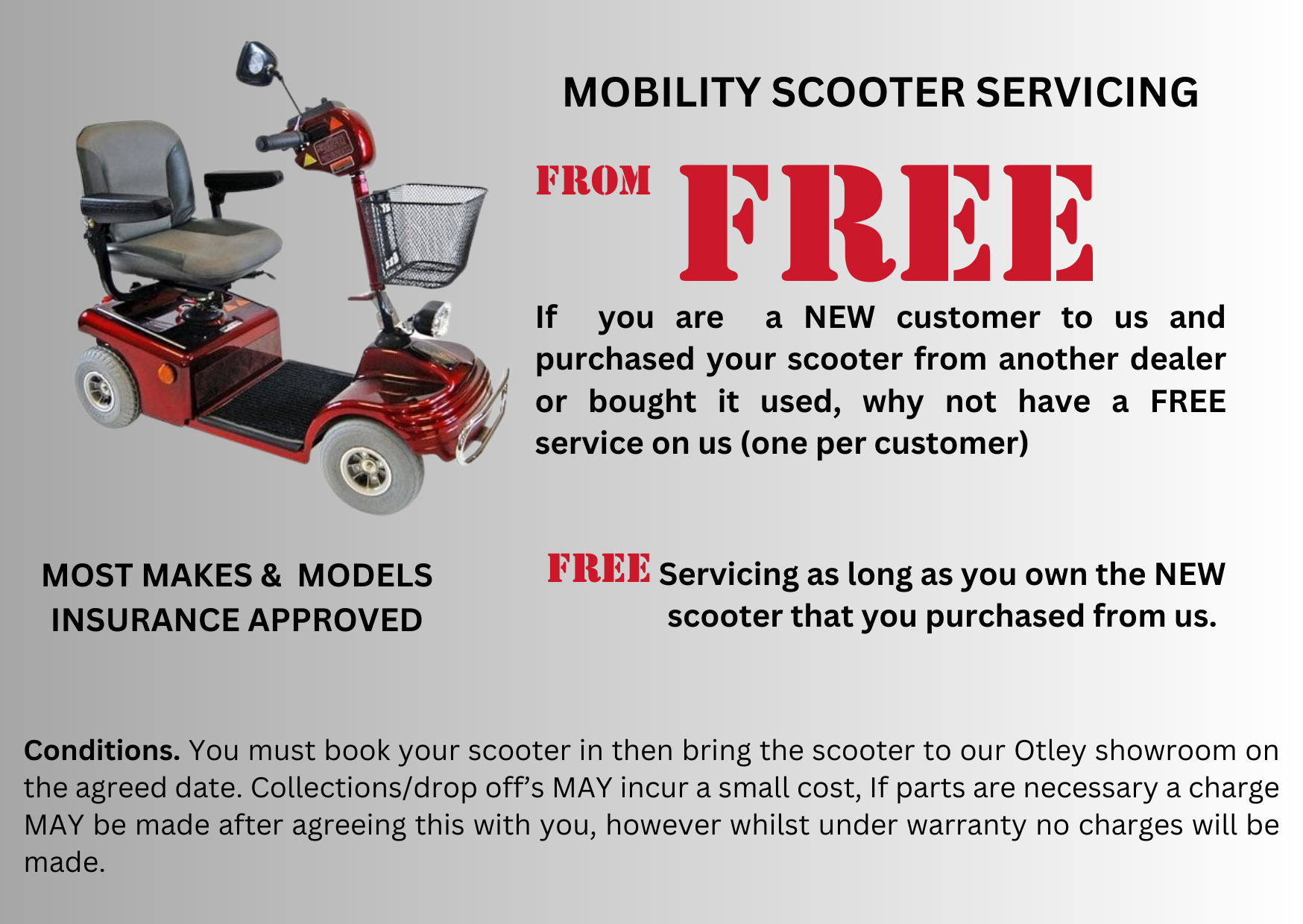 Chairs Sofas, Rise & Recliner chairs, Mobility scooters