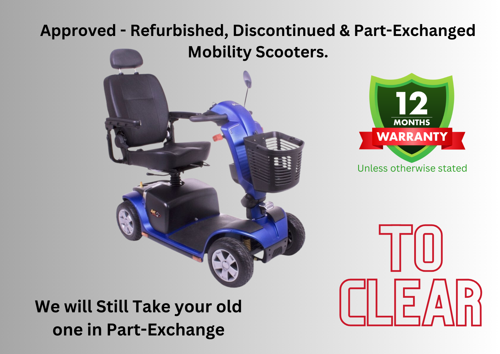 Chairs Sofas, Rise & Recliner chairs, Mobility scooters