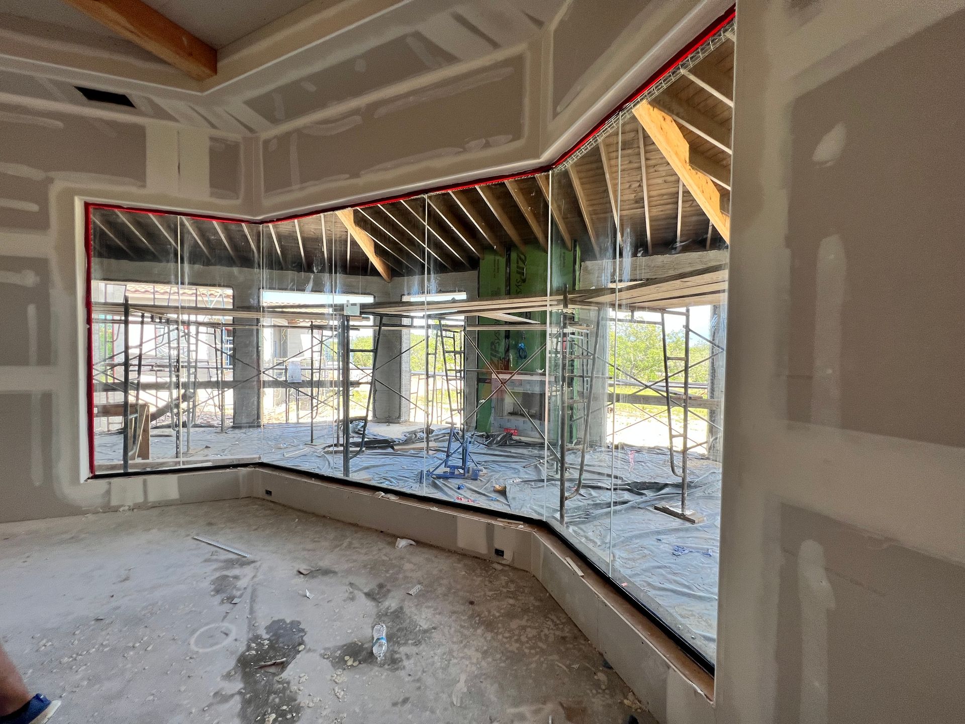 BUTTED GLASS WINDOWS