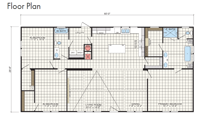 The Scotbilt Special Manufactured Home Floorplan in Columbus GA