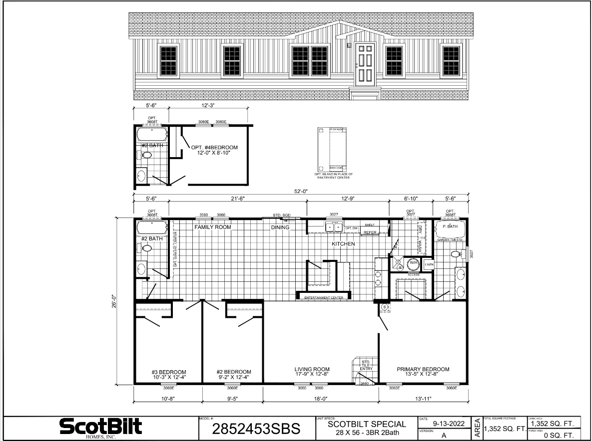 The Scotbilt Special Manufactured Home Floorplan in Columbus GA