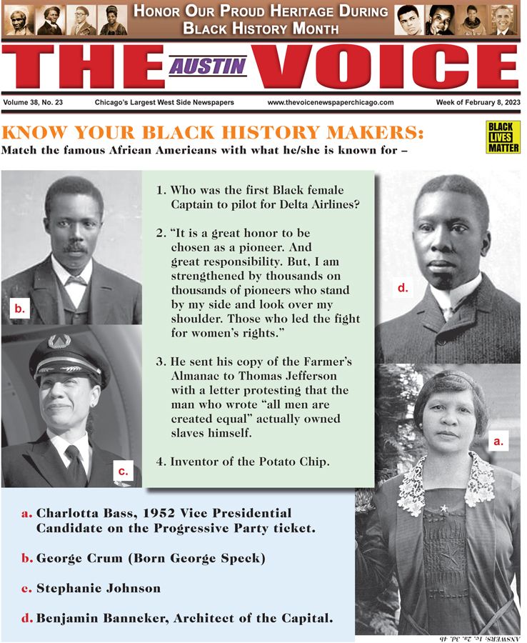 KNOW YOUR BLACK HISTORY MAKERS: Match the famous African Americans with ...