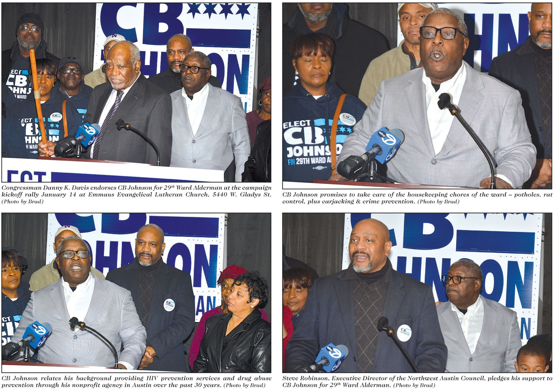 CB JOHNSON KICKS OFF CAMPAIGN FOR 29th WARD ALDERMAN WITH RALLY