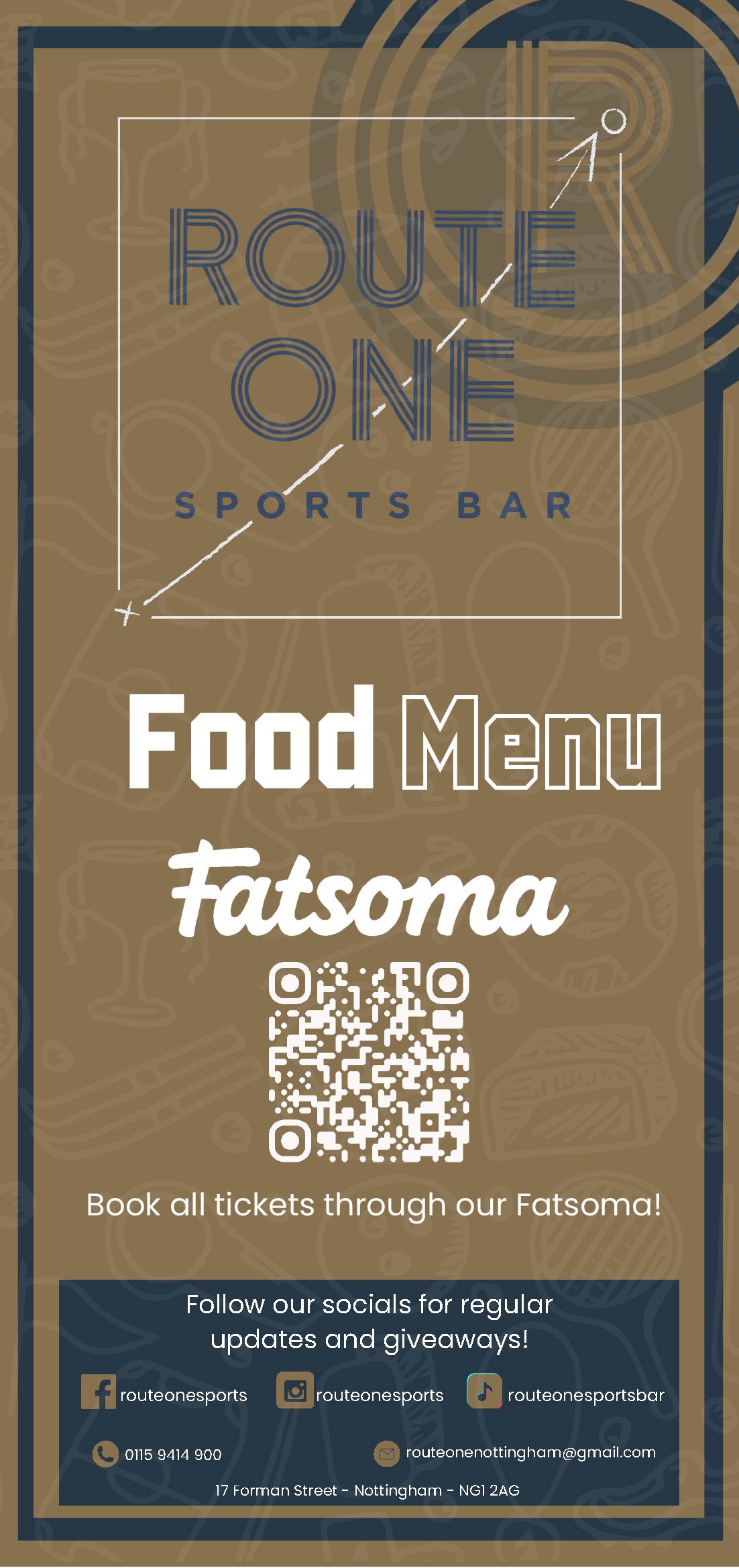 Food & Drinks at Sports Bar | Route One | Nottingham