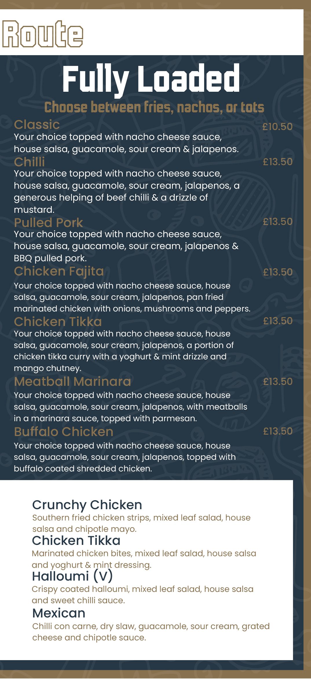 Food & Drinks at Sports Bar | Route One | Nottingham