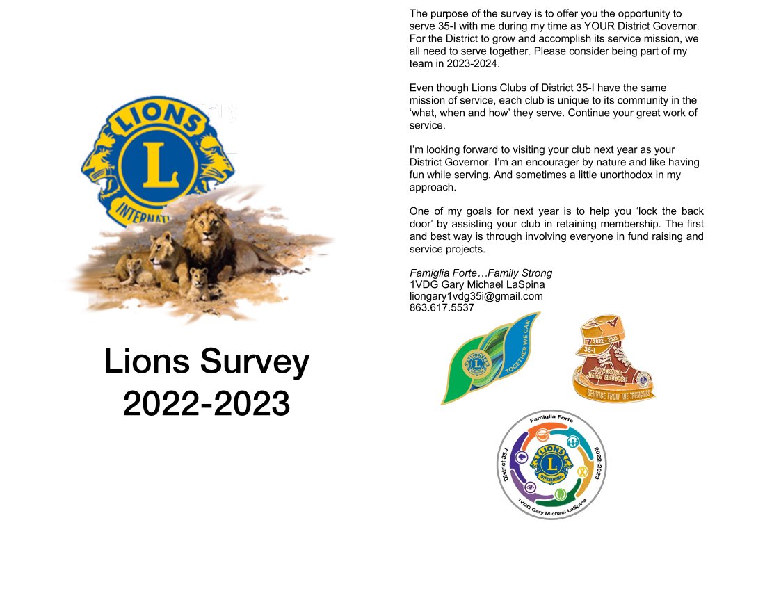 Home Page District I Lions