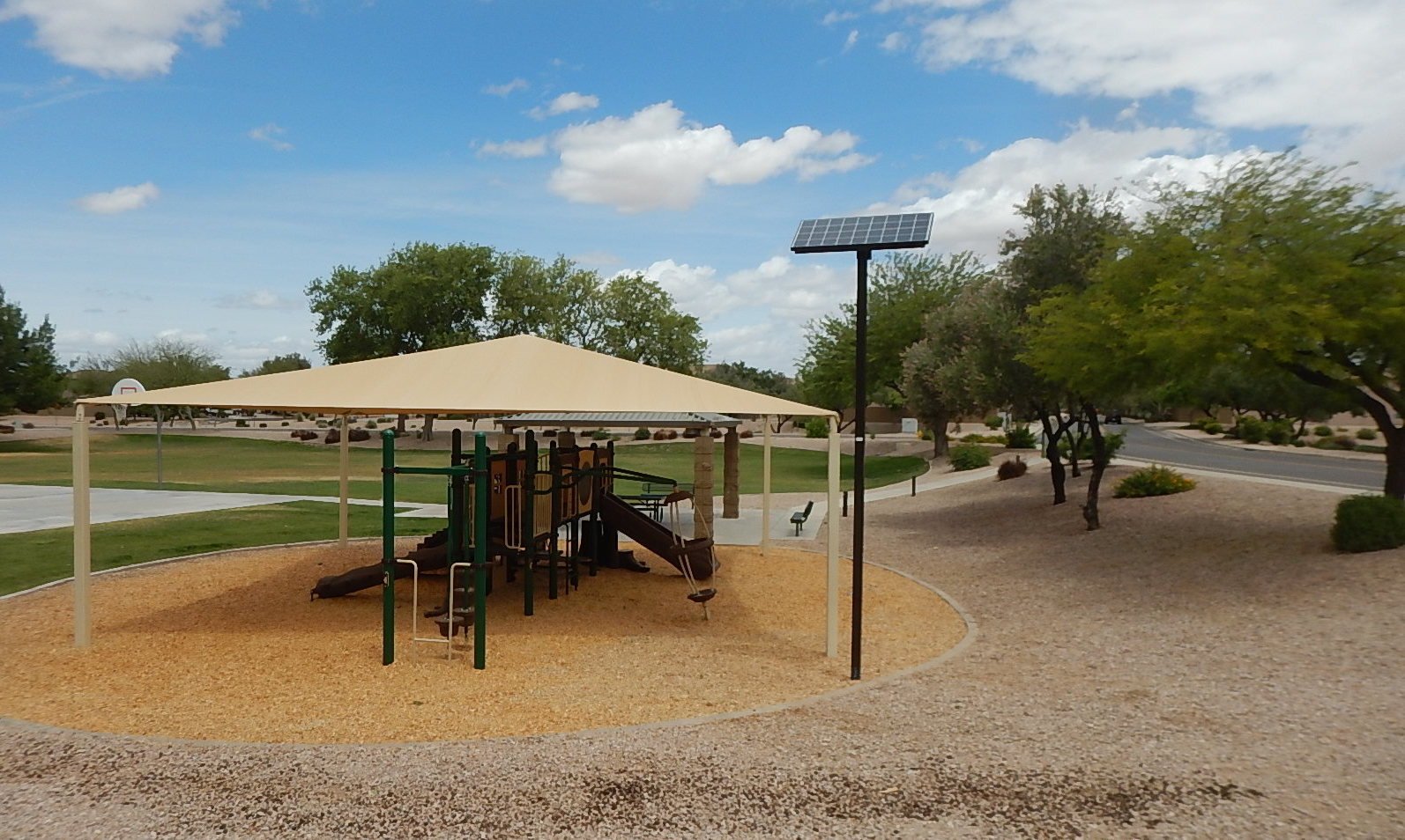 SolarKing, Inc | Shade Structure Lighting System | Solar Playground ...