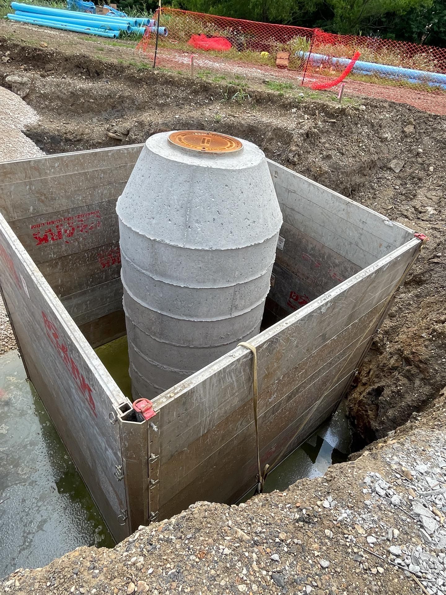 Sanitary Sewer Installation Gall Excavation Nw Ar