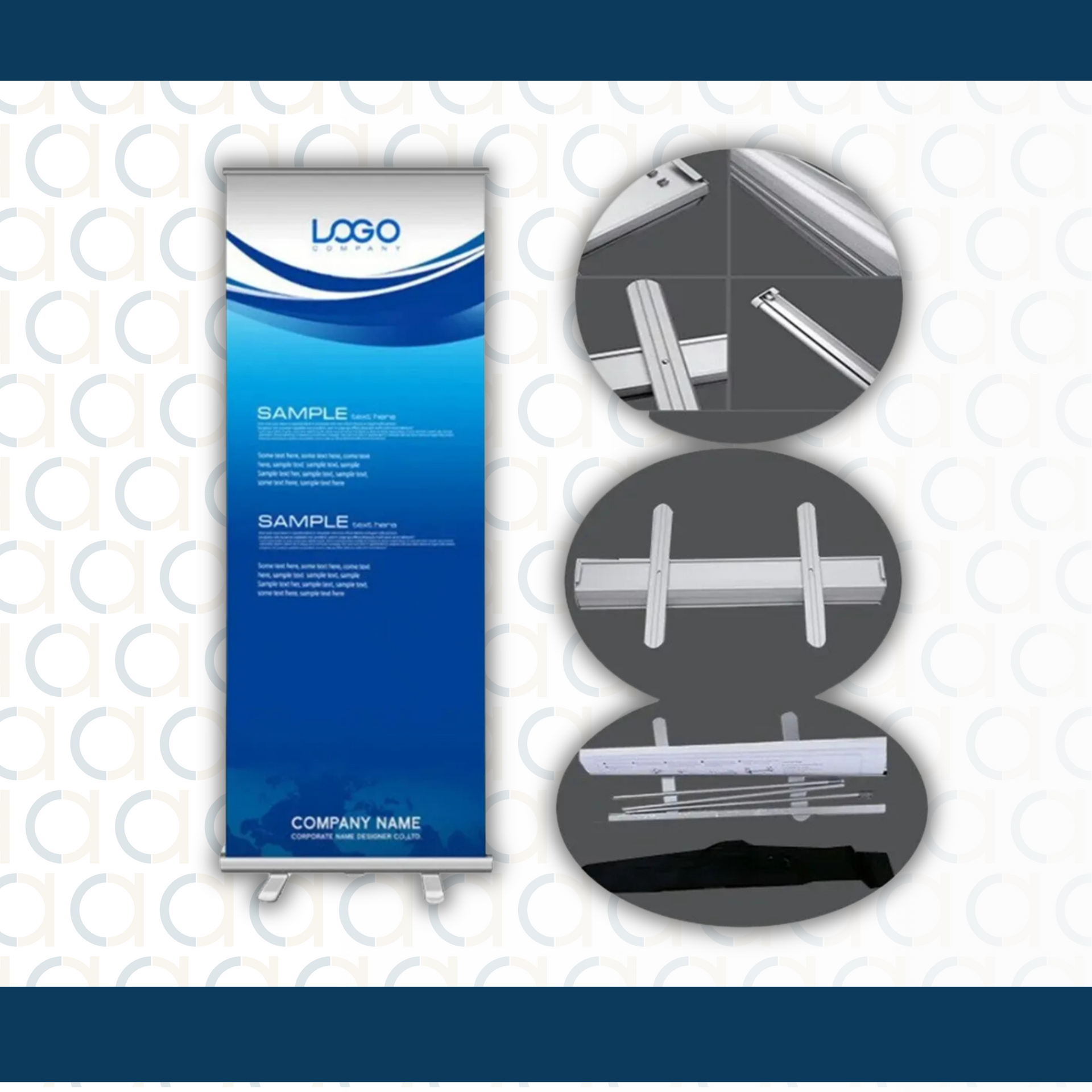 Retractable Aluminum Banner Stand