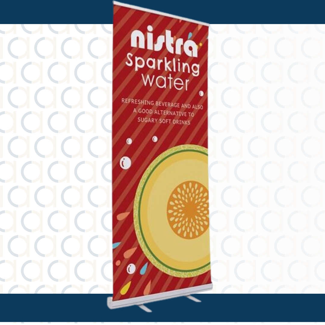 24" Economy Tabletop Retractor Kit (No-Curl Opaque Fabric)