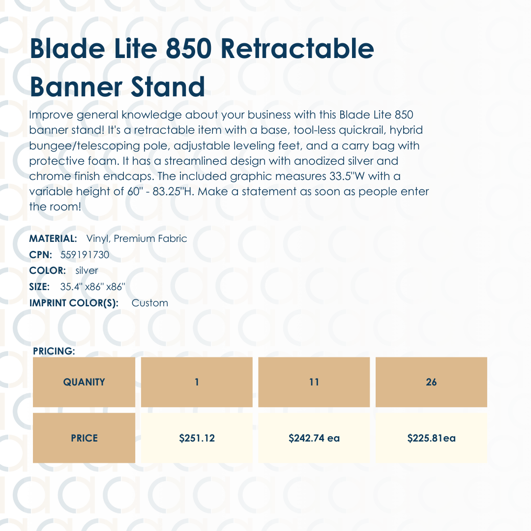Blade Lite 850 Retractable Banner Stand