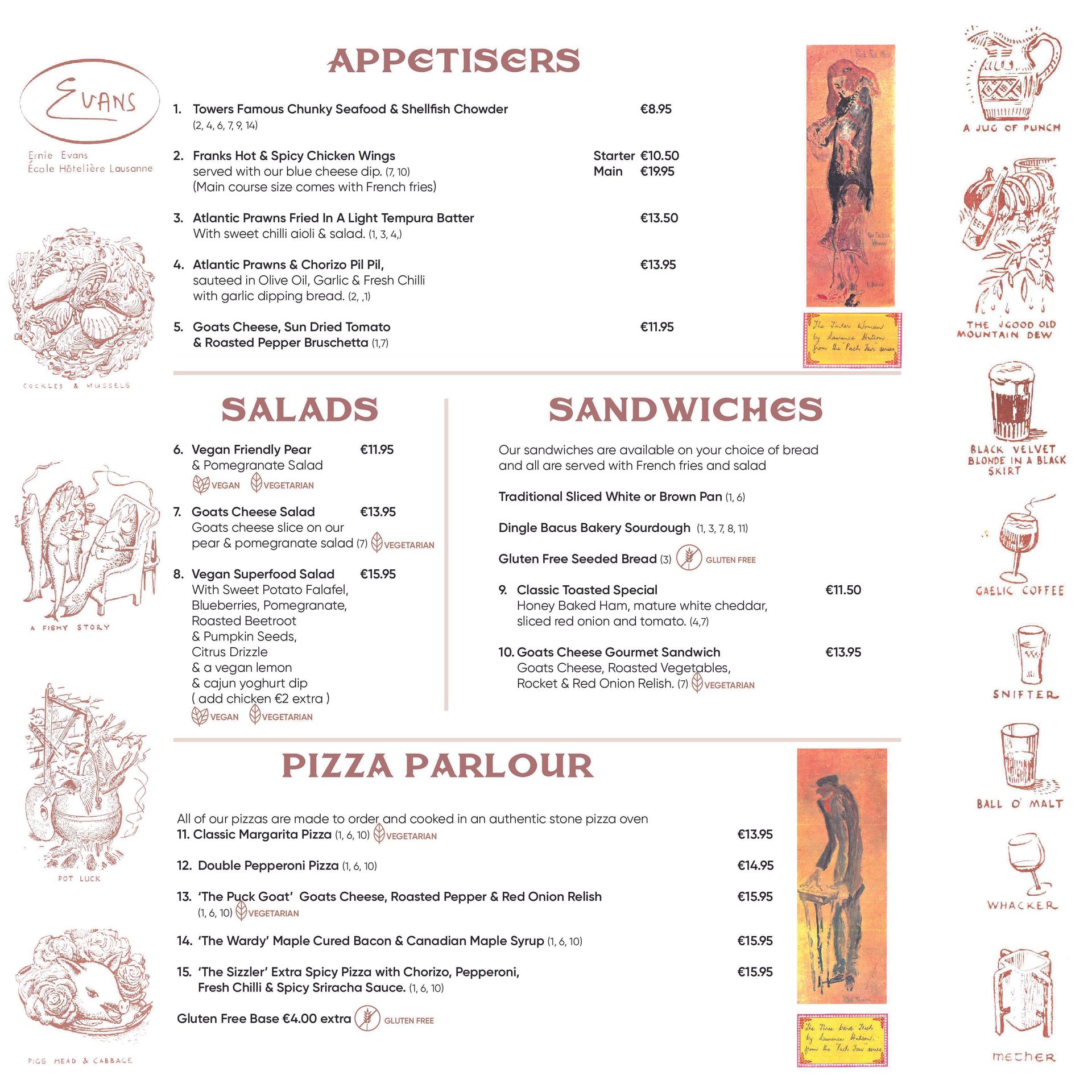 Eating | Towers Hotel in Glenbeigh County Kerry