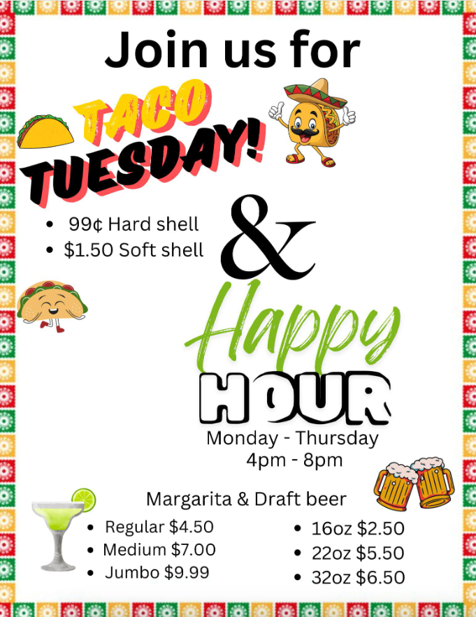 Happy Hour Mexican Food | El Conquistador Mexican