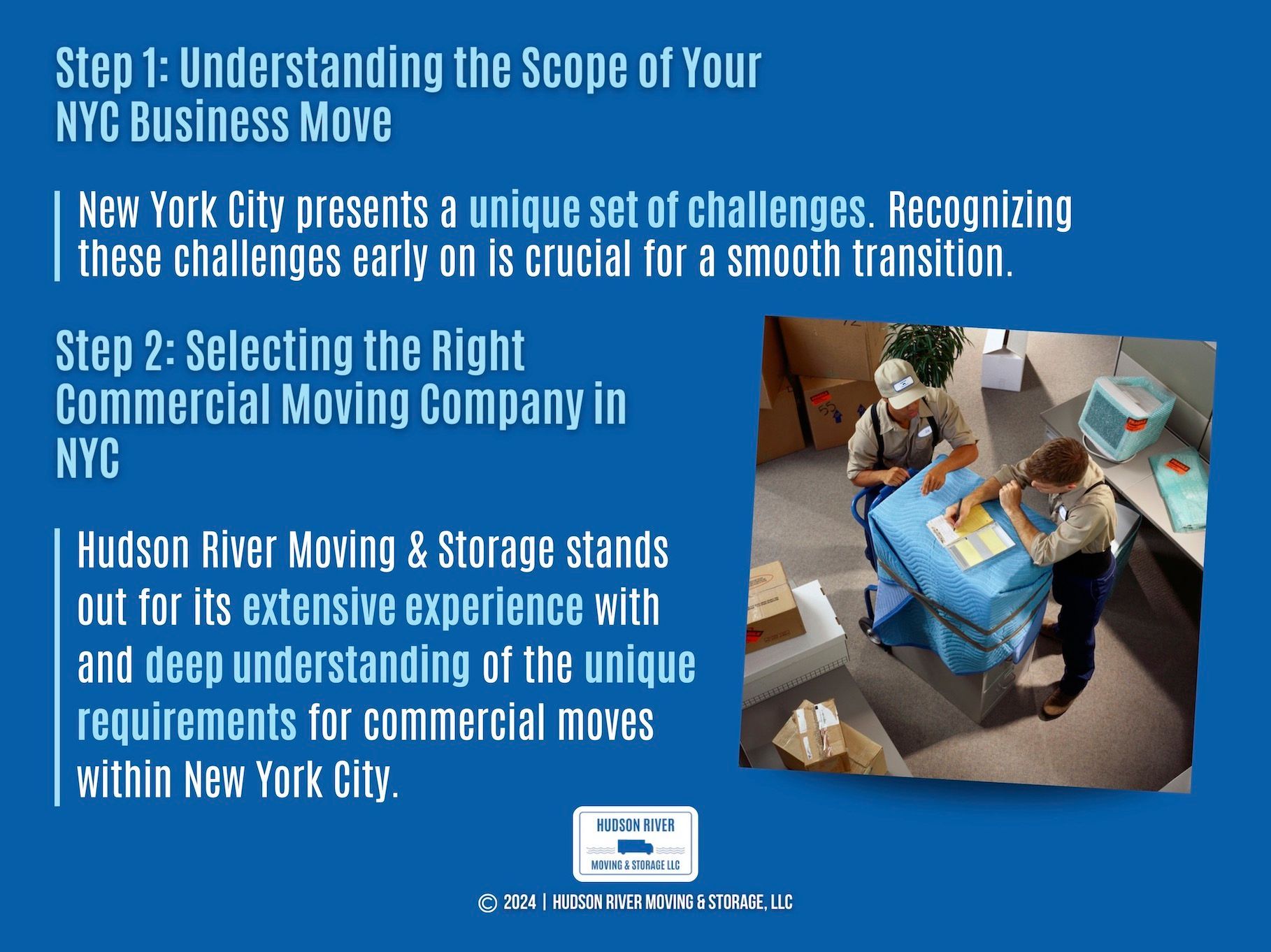 How to Prepare for a Commercial Move in NYC | Hudson River Moving