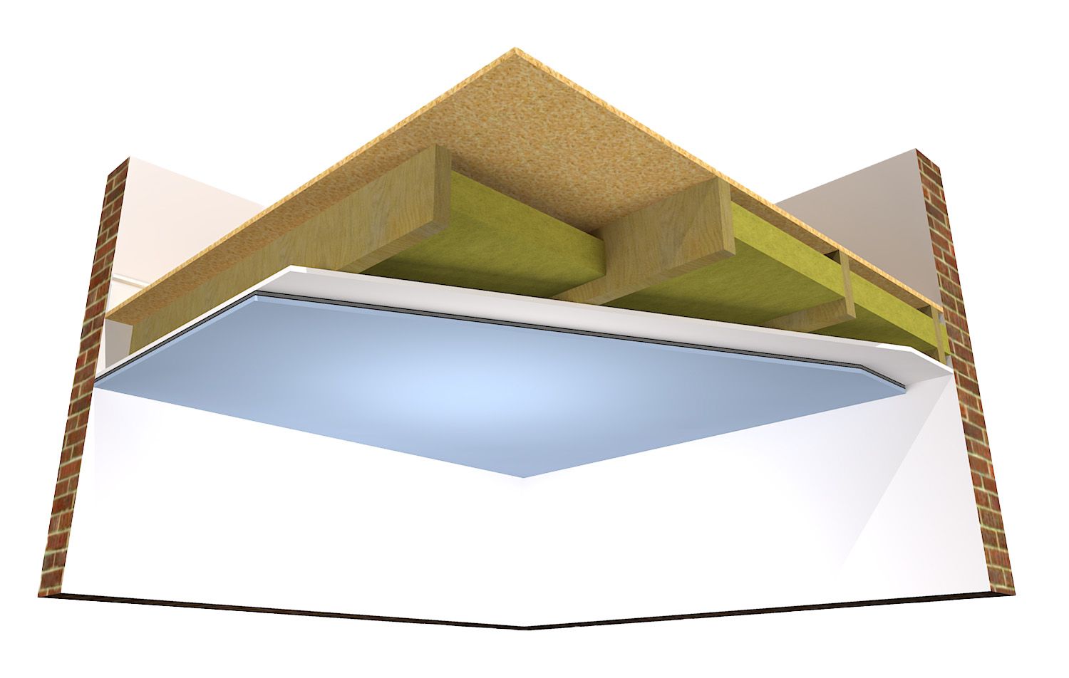 Soundboard 4 direct to timber ceiling soundproofing
