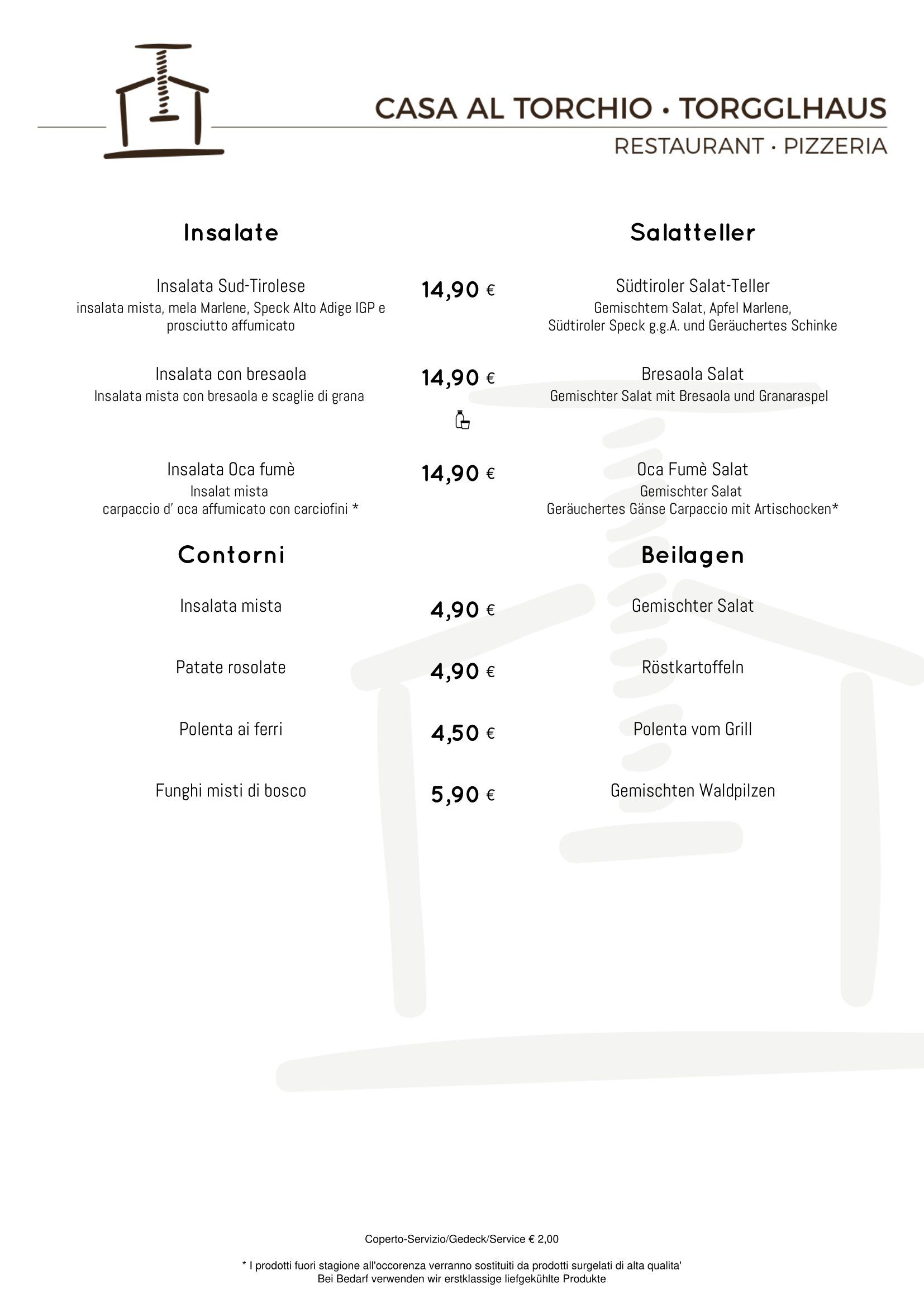 Restaurant Pizzeria | Casa al Torchio | Bolzano