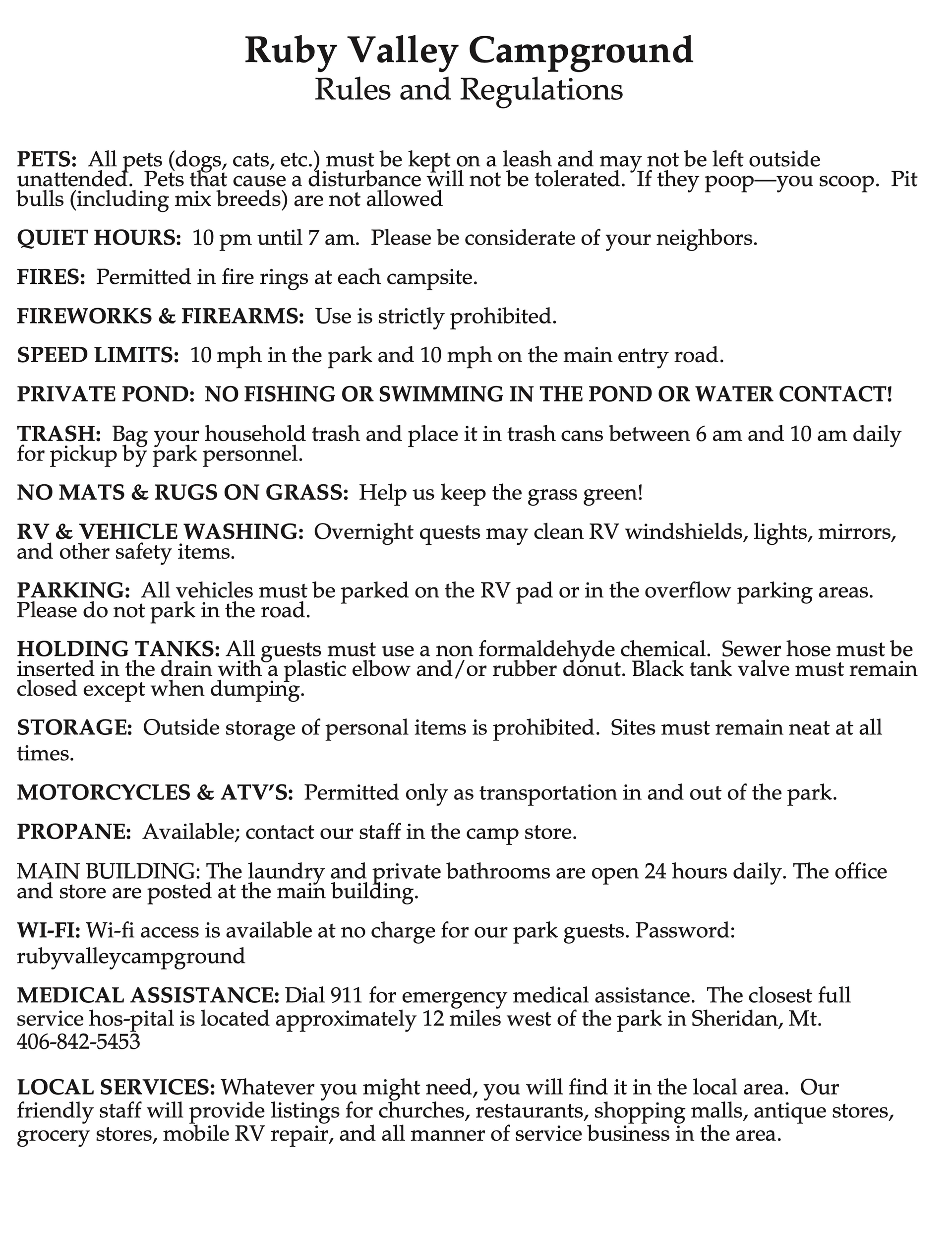 Local Attractions Alder Montana| Ruby Valley Campground