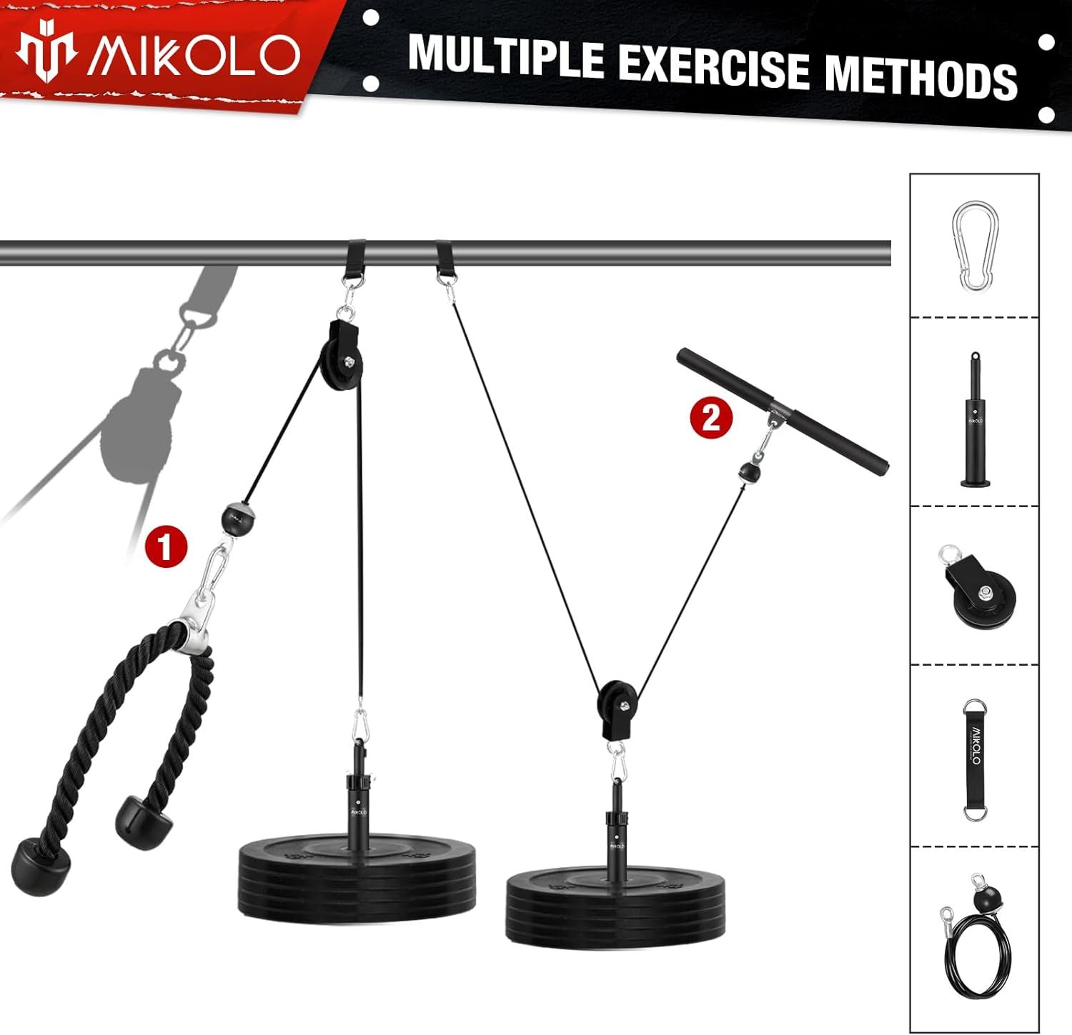 LAT and Lift Pulley System - Compact Home Gym