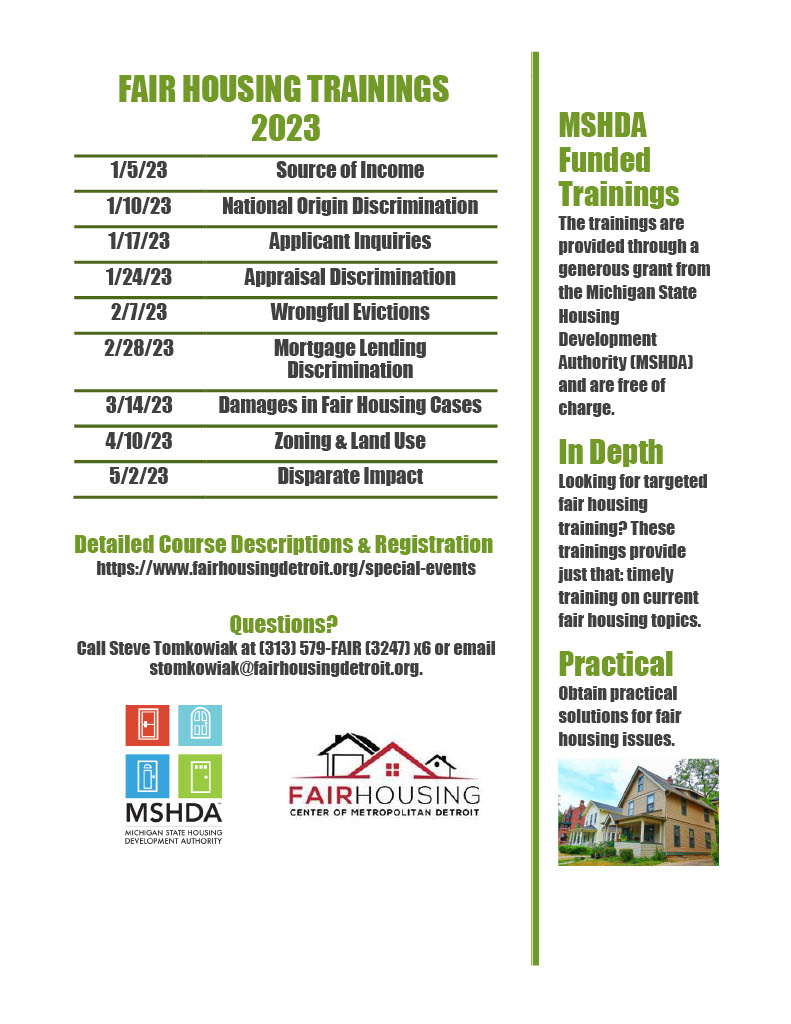 Resources | Detroit, MI | Fair Housing Center of Metropolitan Detroit