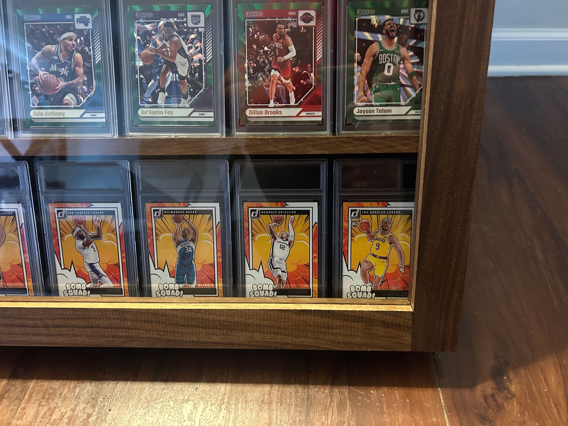 Trading Card Display Case - Basswood - 12 Card