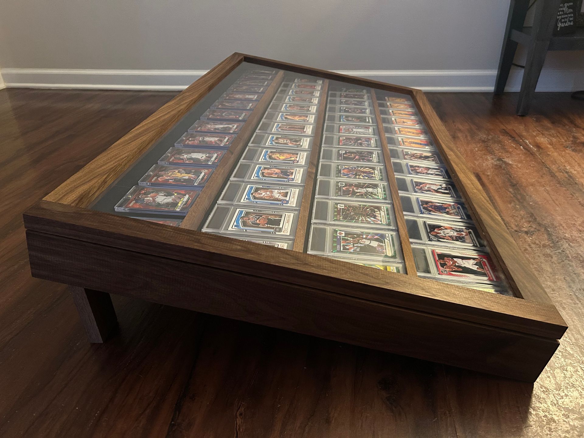 Trading Card Display Case - Basswood - 12 Card