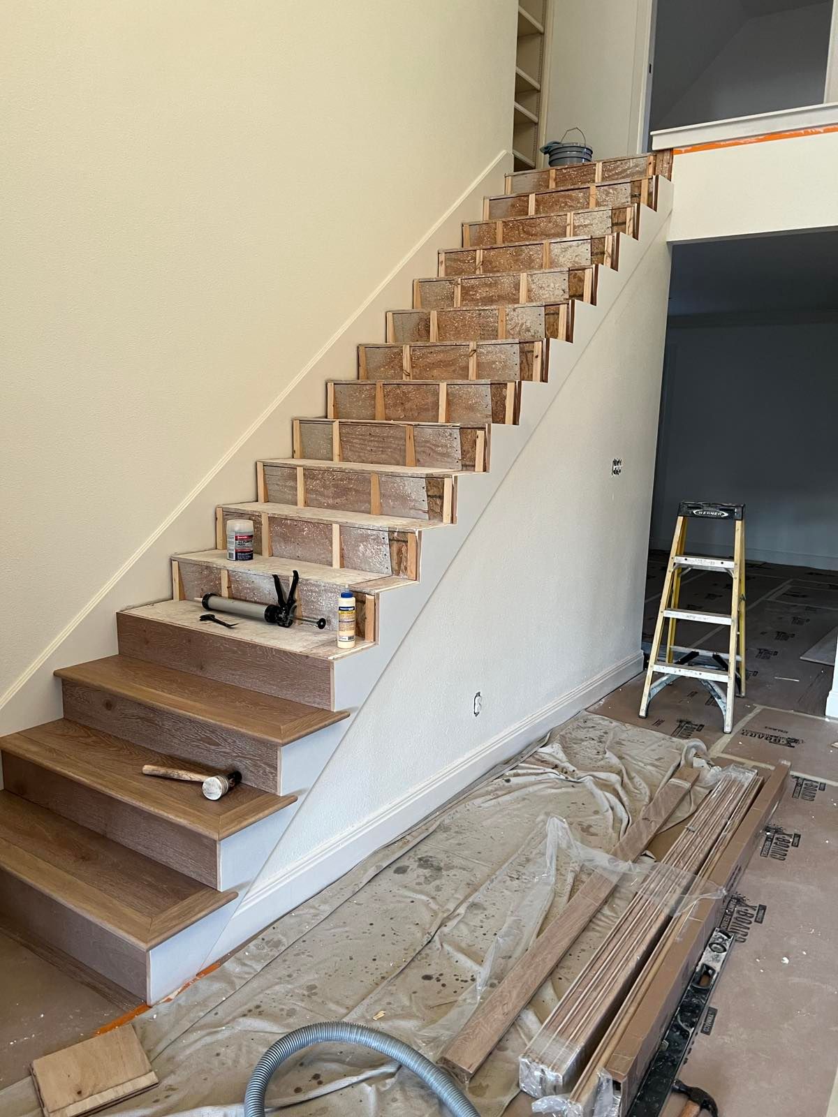 Custom Stairs Installation | Lone Star Custom Woodworks
