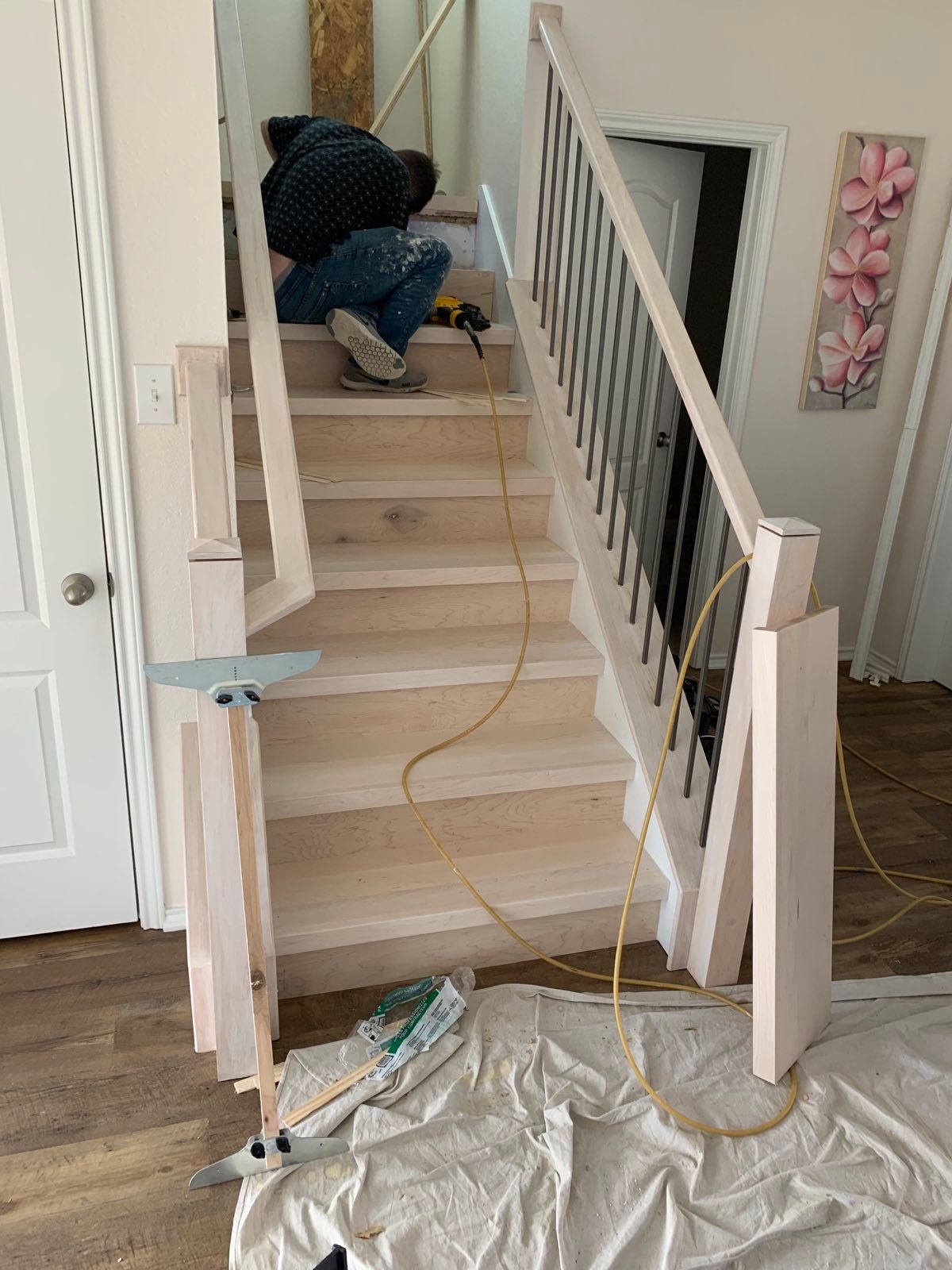 Custom Stairs Installation | Lone Star Custom Woodworks