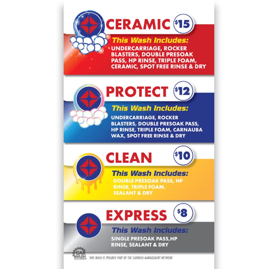 Car Wash Disclaimer Sign