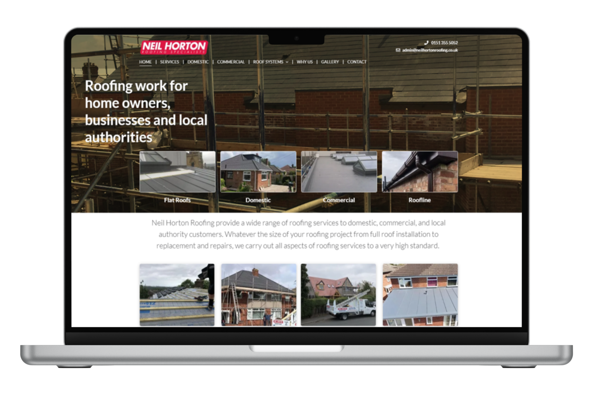 H10 Marketing | Our Work Neil Horton Roofing
