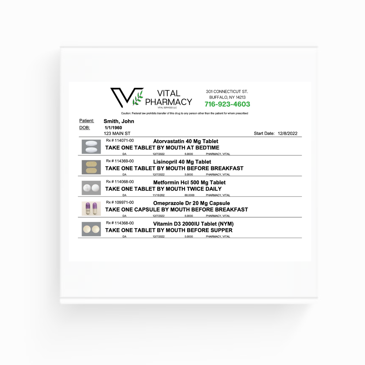 Vital Packs | Presorted Prescription Packets | Vital Pharmacy