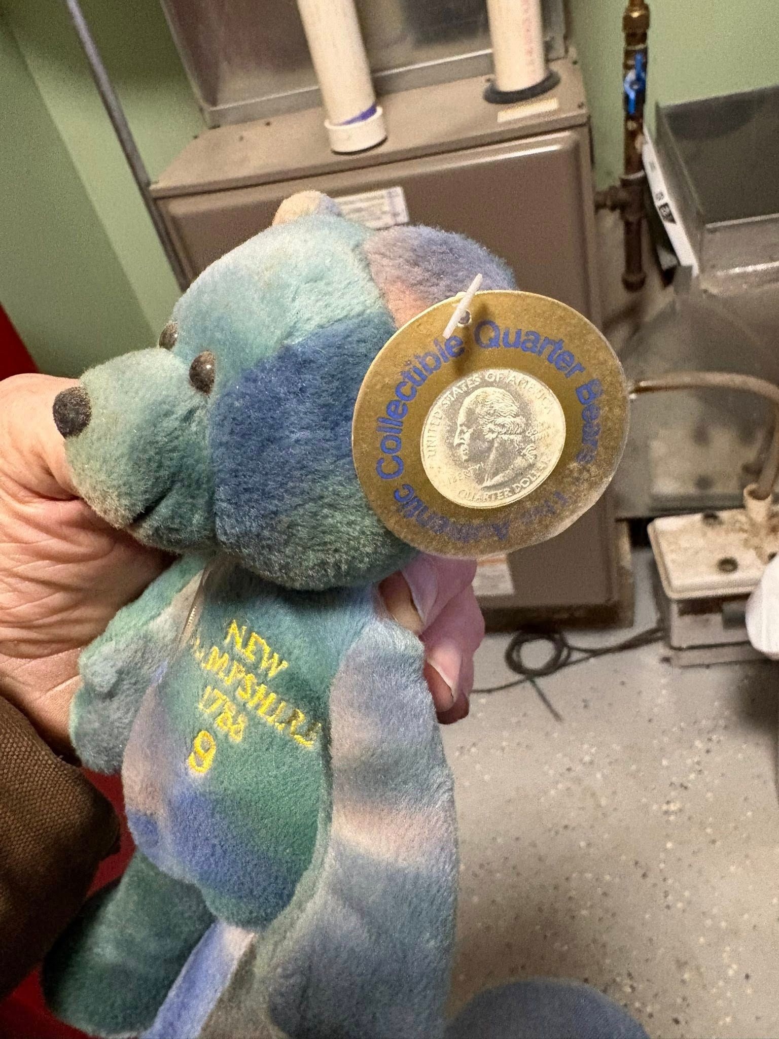 New Hampshire “Collectible Quarter Bear” Plush (State #9, 1788)