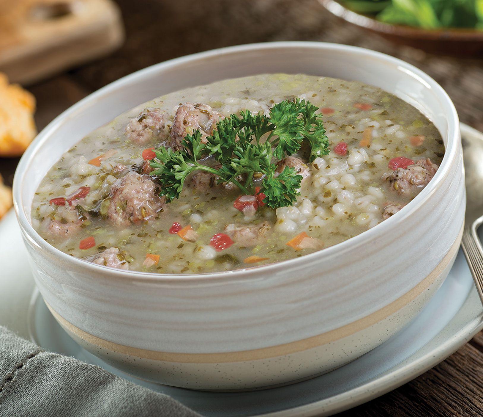 Norwegian Barley Soup Traditional Farmhouse Dish