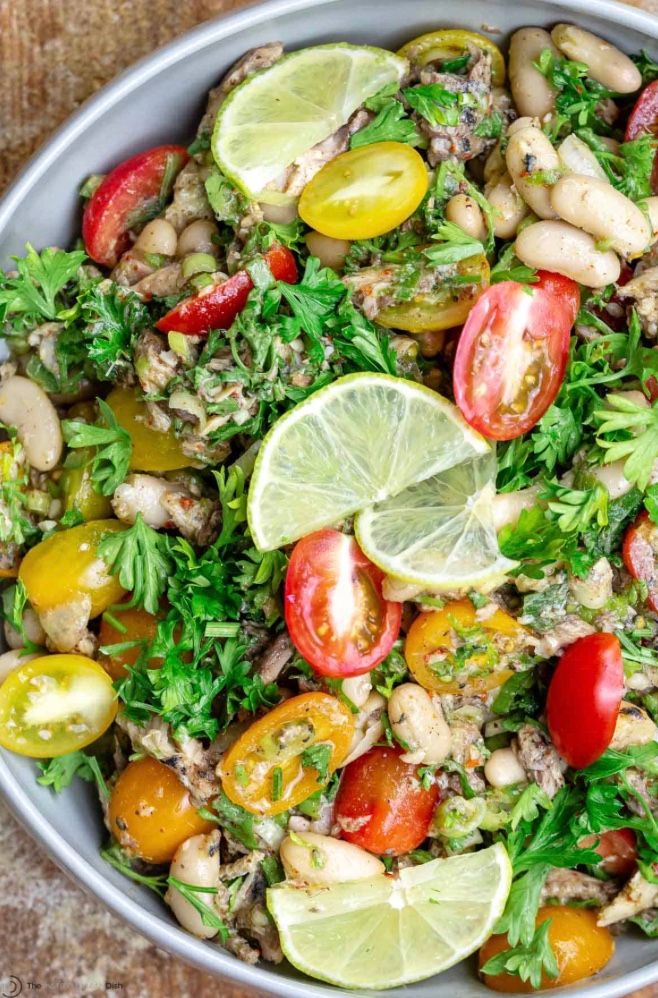 Mediterranean White Bean and Sardine Salad
