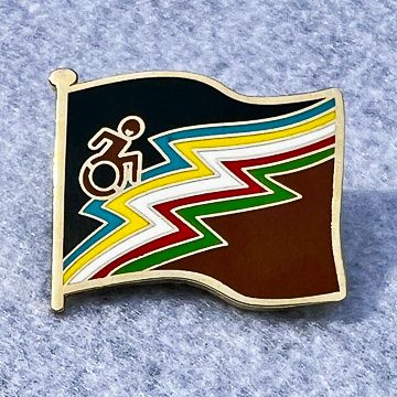 Progressive Disability Pride Zig Zag Flag Series