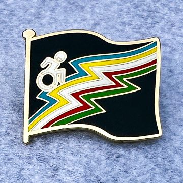 Progressive Disability Pride Zig Zag Flag Series