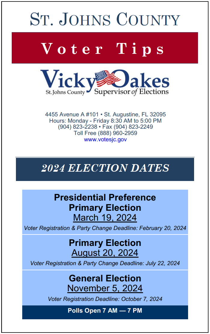 Vicky Oakes St. Johns County Supervisor of Elections