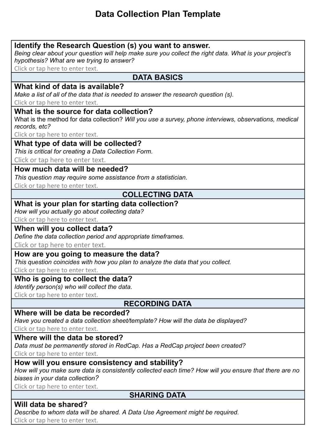What Are The Key Components Of A Data Collection Plan At David Carstens