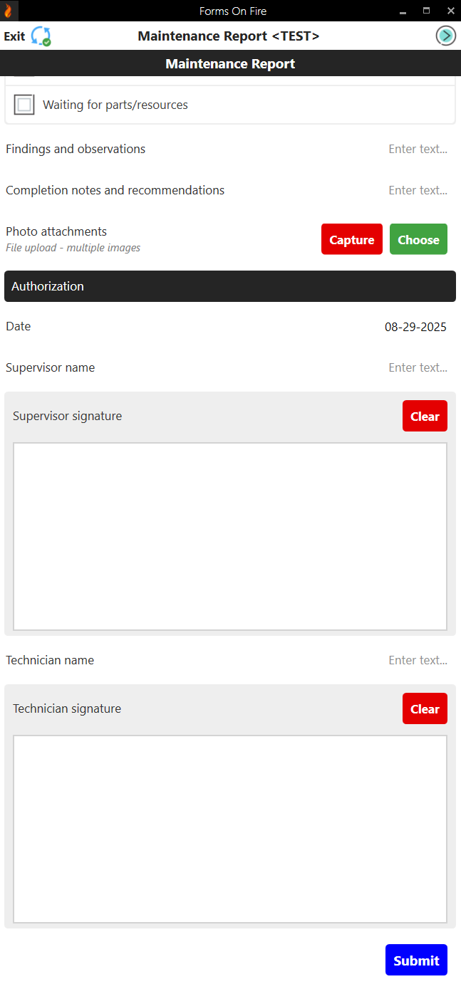 Maintenance Report Form Template | Forms On Fire
