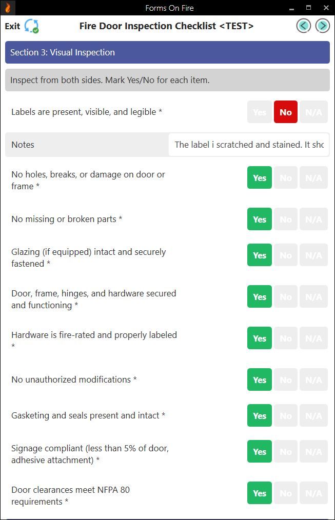 Fire Door Inspection Checklist and Report | Forms On Fire