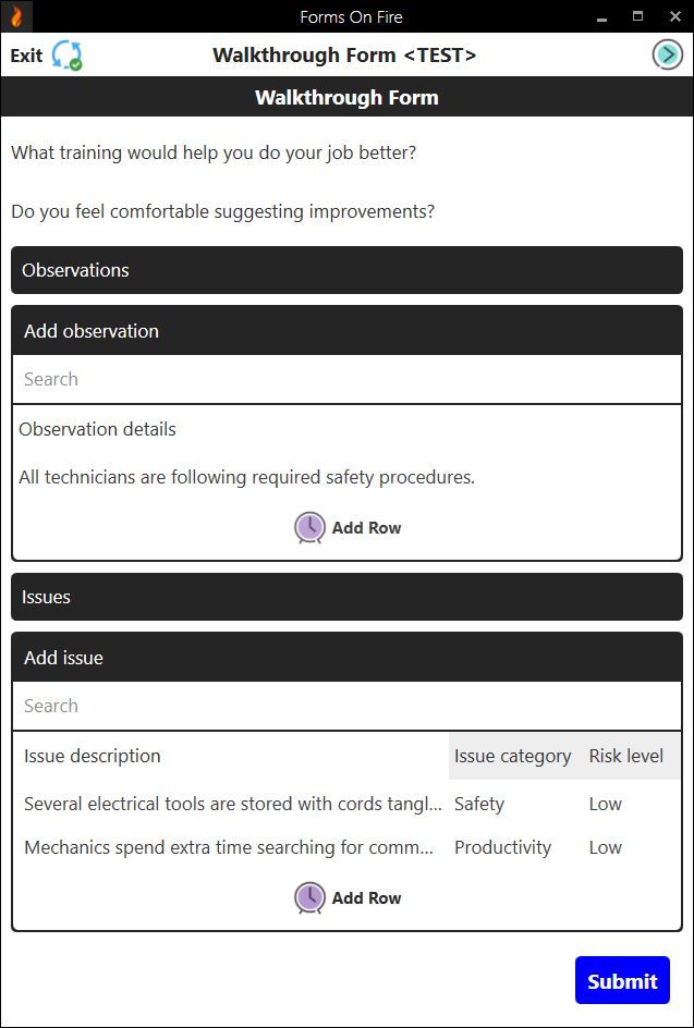 Gemba Walk Checklist Template for Manufacturing