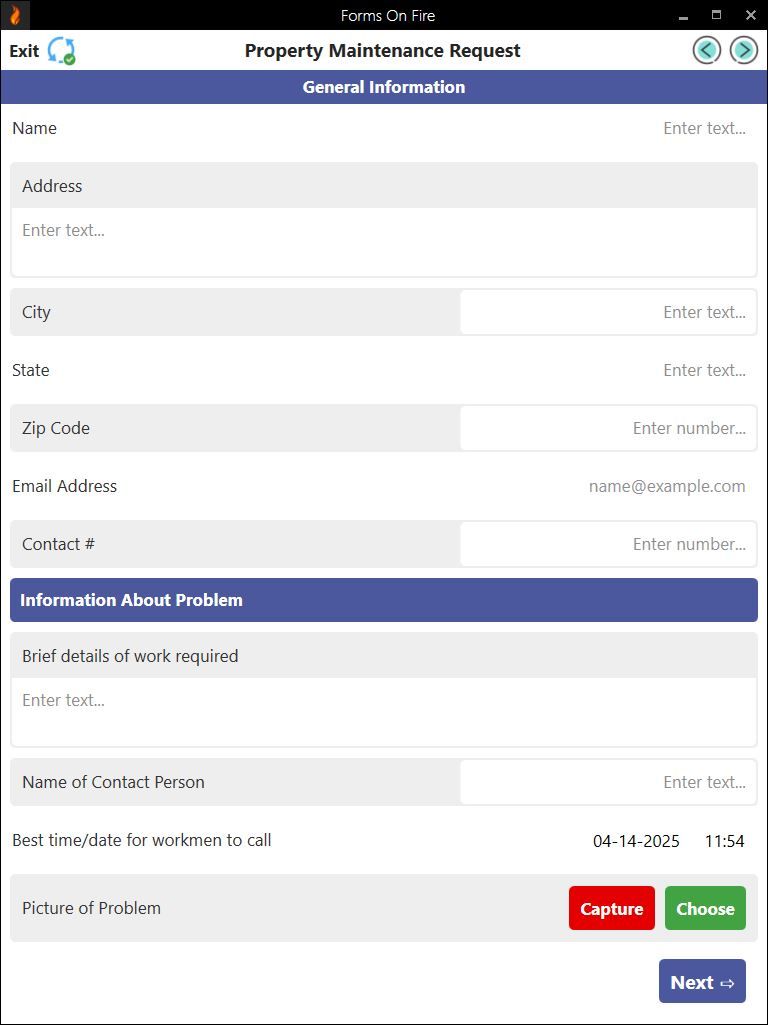 Service Request Form Template | Forms On Fire