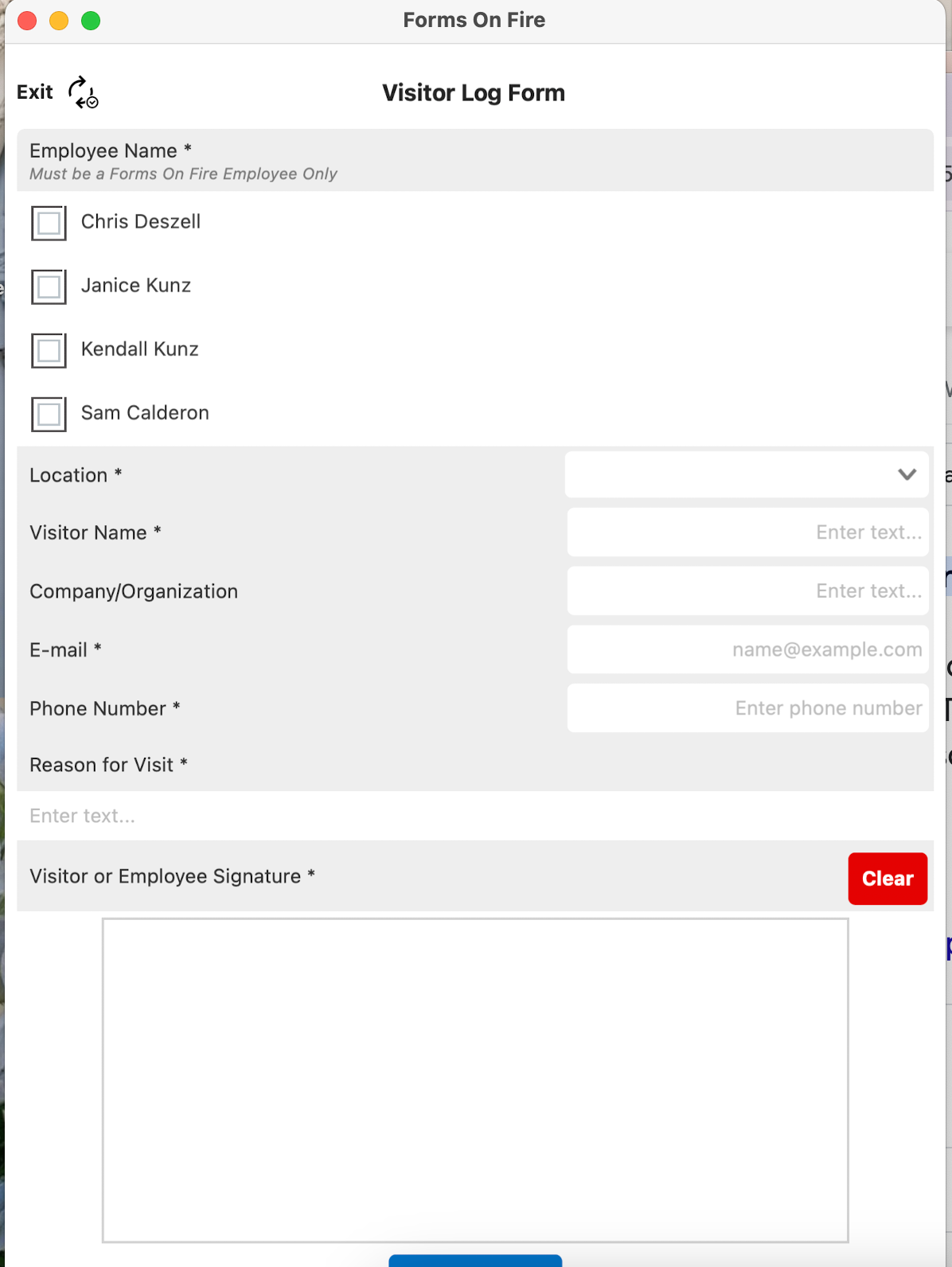Visitor Log Template | Visitor Sign-In Sheet