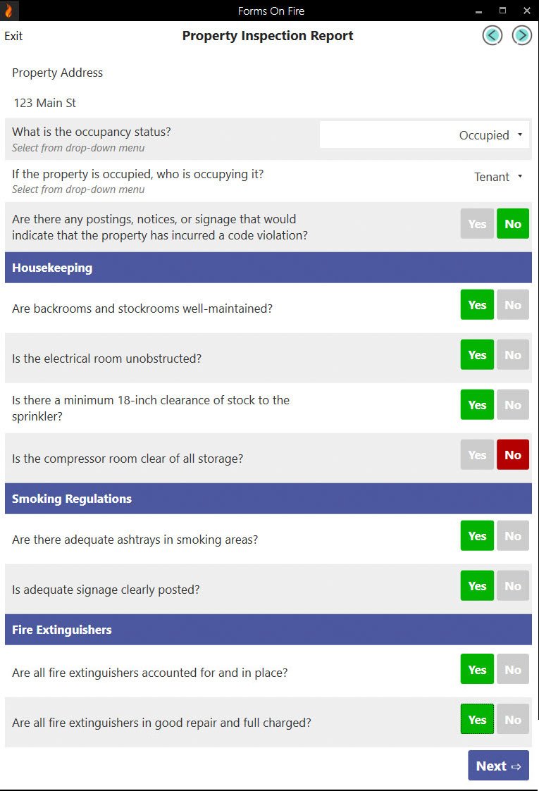 Property Inspection Checklist | Forms On Fire