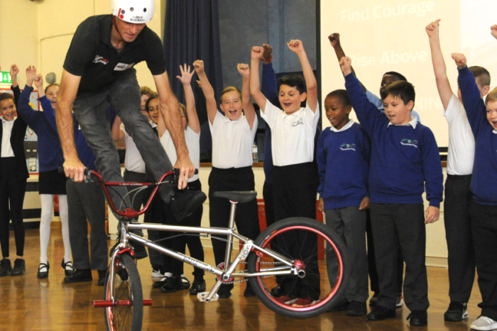 School BMX Workshops & Assemblies - Growth Mindset through BMX
