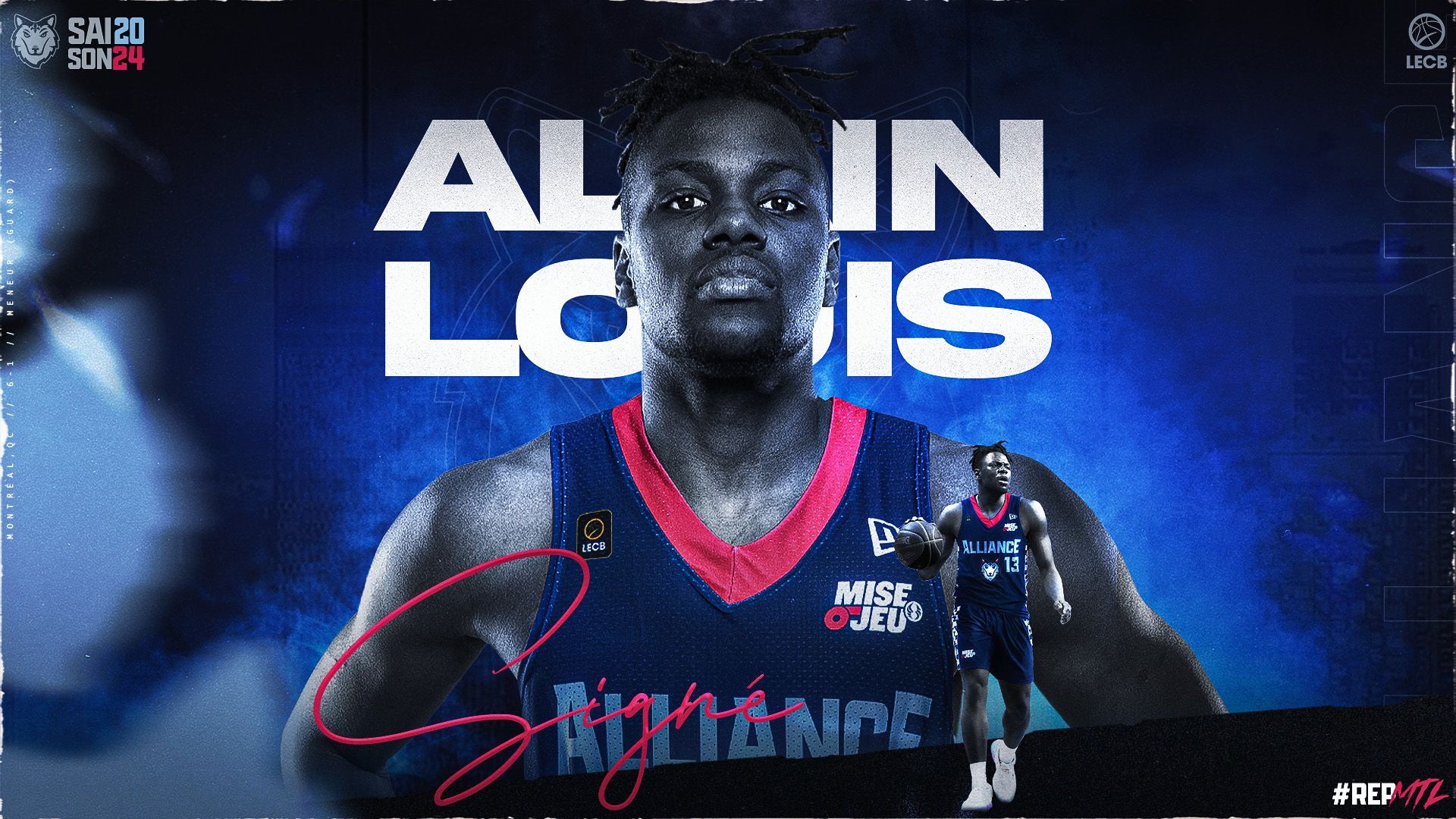 L'Alliance signe Alain Louis pour la saison 2024 de la LECB