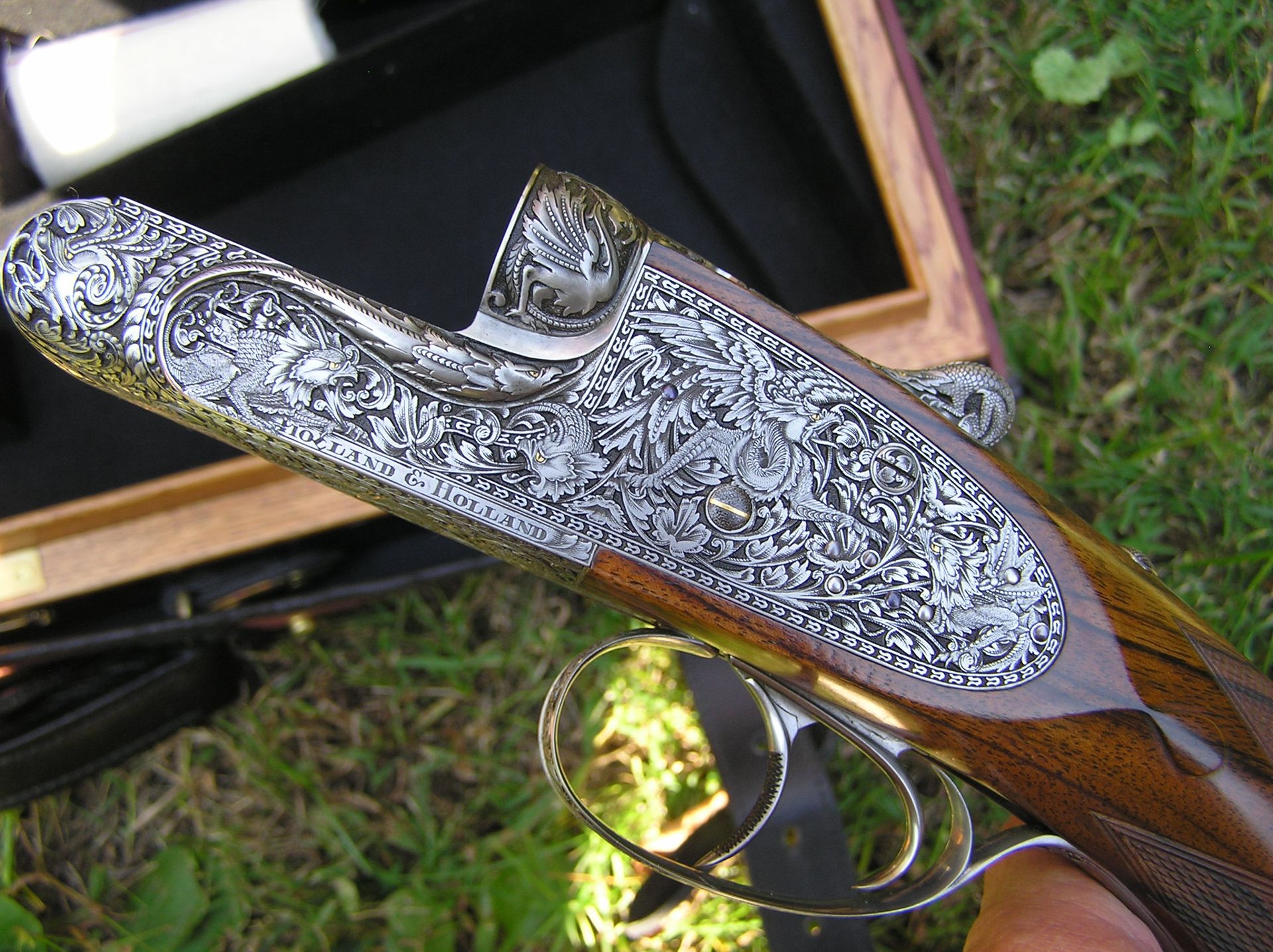 Magnificent Holland & Holland Double Rifle .375 H&H Flanged Magnum ...