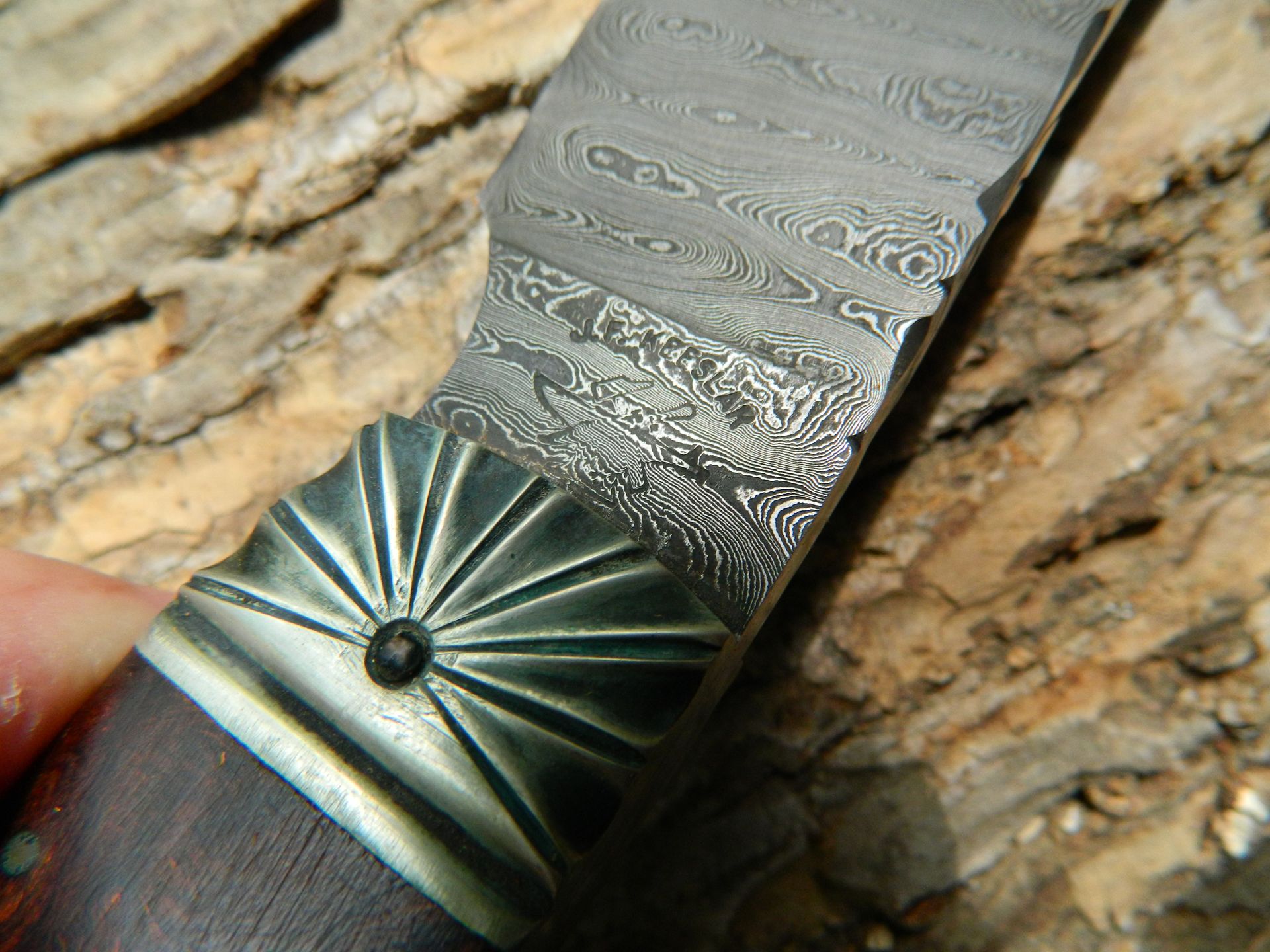 Extremely Rare Original Damascus "Alaska Skinning Knife Set" by Joe ...